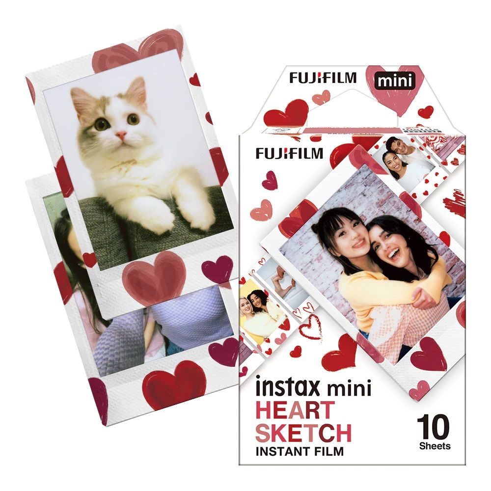 Película Fujifilm instax Mini Corazones para 10 Fotos - Fotomecánica