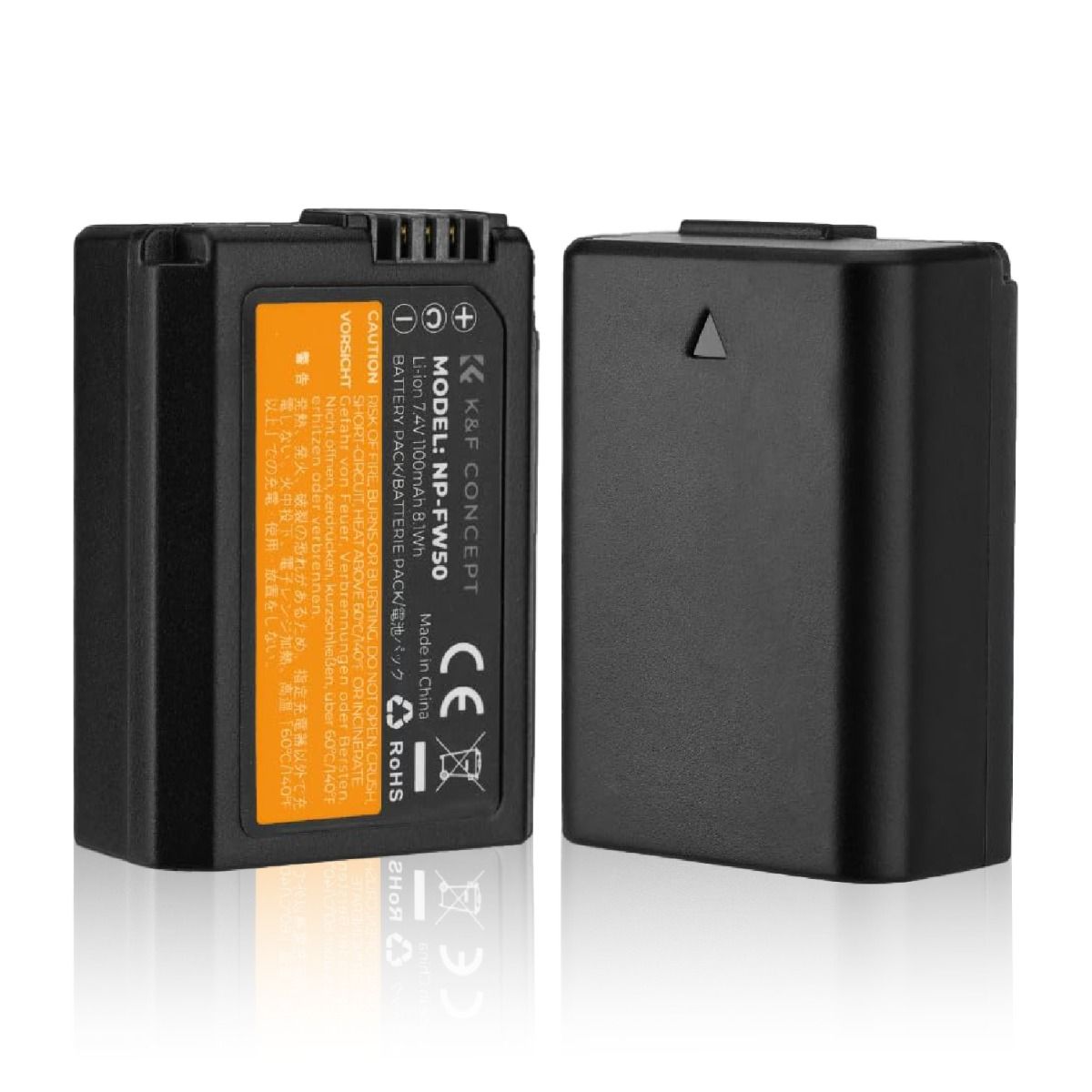 Kit 2 Baterías K&F Concept NP-FZ100 + Cargador Dual para Sony - Fotomecánica