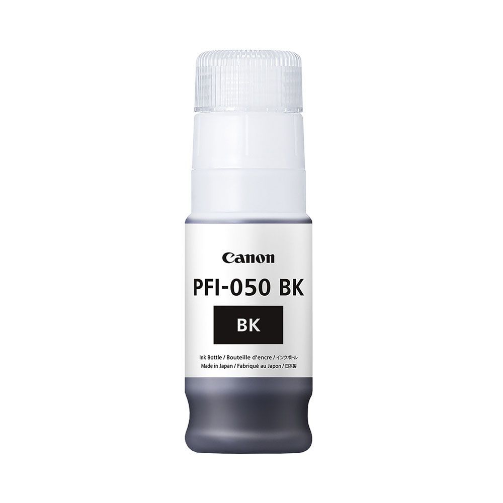 Tinta Canon PFI-050 BK- Pigment Black Ink 70 ml Para imagePROGRAF TC-20 - Fotomecánica