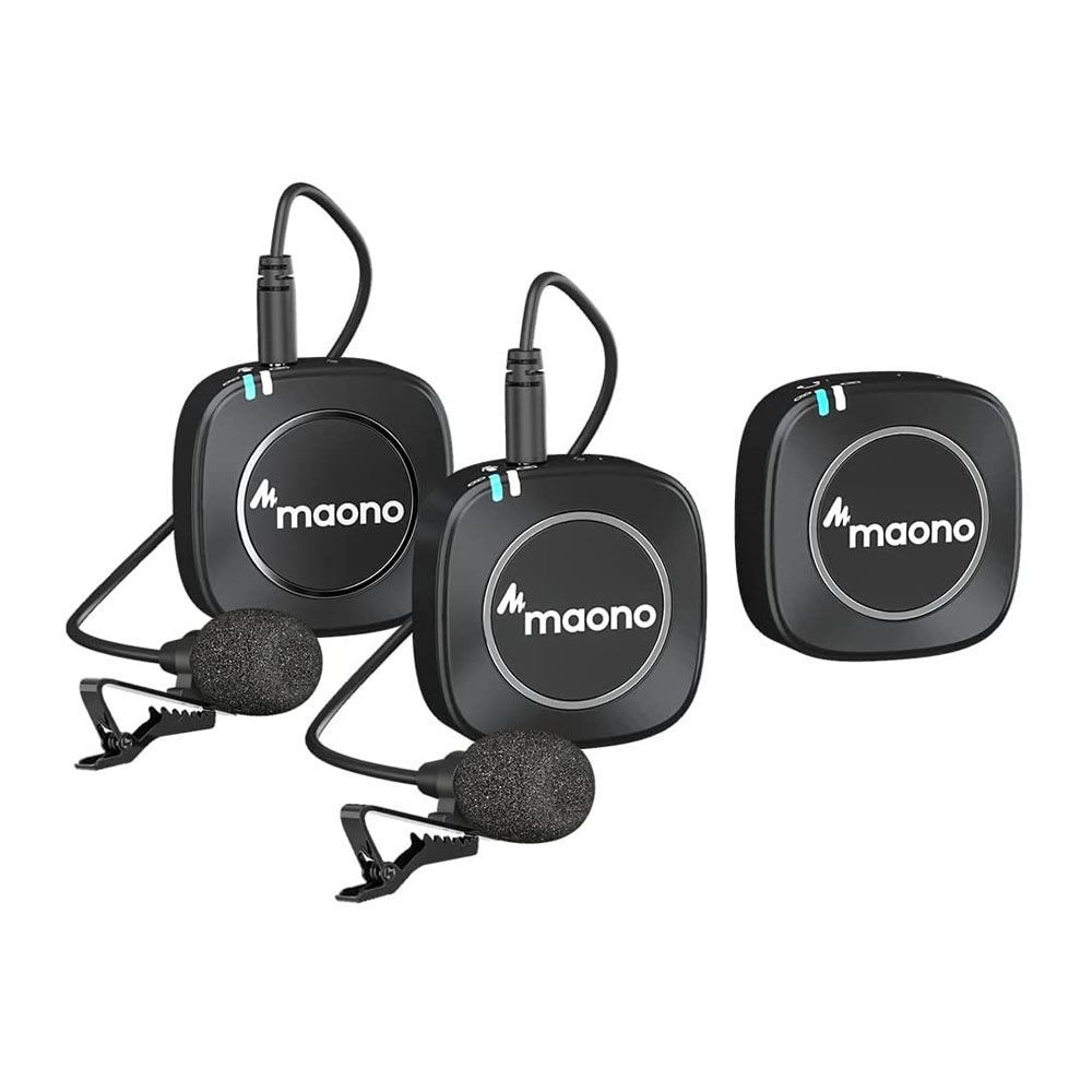 Dúo de Micrófonos MAONO Lavalier Inalámbricos AU-WM820-A2 - Fotomecánica