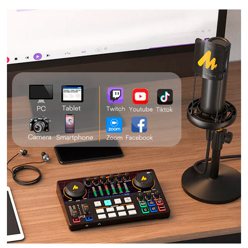 Consola MAONO Para Producción Podcast Monocaster AME2 - Fotomecánica